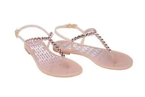 IZSEL Neutrals Bianca Sandal In Nude - Brown