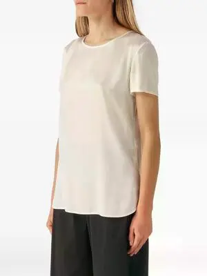 Max Mara Satin-finish Short-sleeve Top