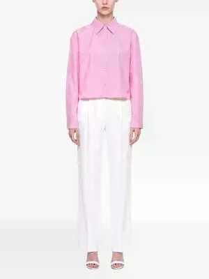 Soeur Cropped Long-sleeve Shirt