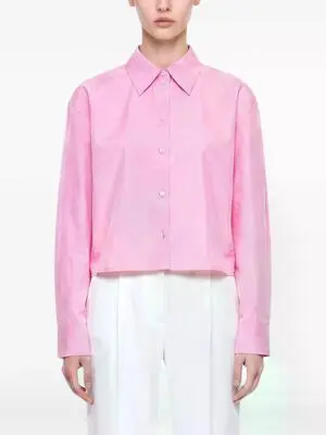 Soeur Cropped Long-sleeve Shirt