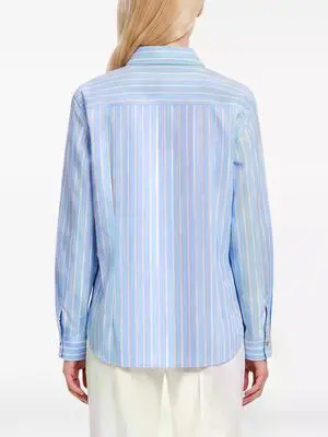 FORTE_FORTE Striped Peter Pan Collar Shirt