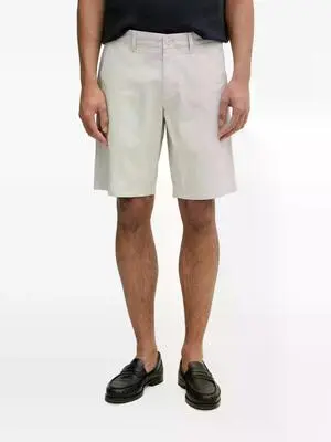 Marc O'polo Embroidered-logo Chino Shorts - Grey