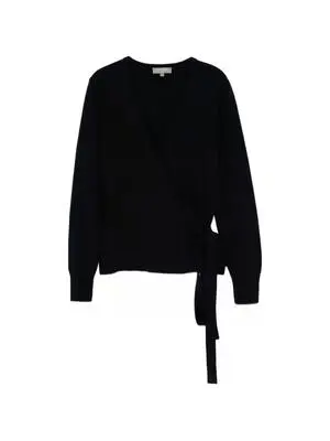N.peal Arabella Wrap Cardigan - Black