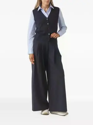 Max Mara V-neck Button-up Vest
