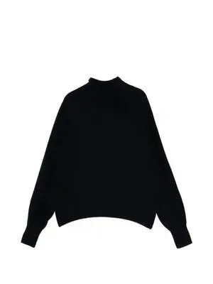 N.peal Funnel-neck Cashmere Sweater - Blue