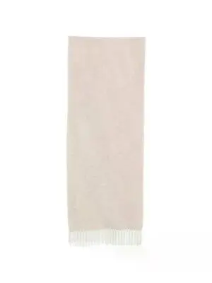 N.peal Herringbone Woven Scarf - Neutrals