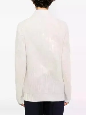 N.peal Ribbed Half-zip Jumper