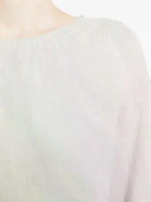 N.peal Cropped Boat-neck Top
