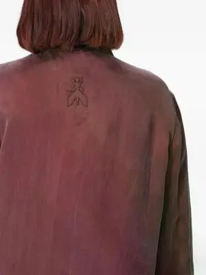 Patrizia Pepe Fly-embroidered Midi Shirt Dress
