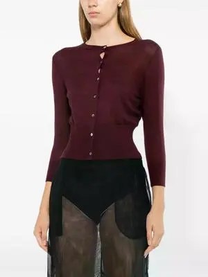 N.peal Darcie Cardigan - Red