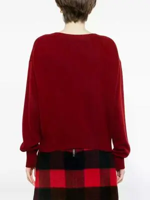 N.peal Crop Boat-neck Sweater