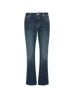 FRACOMINA Embroidered-hem Flared Jeans