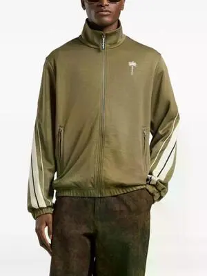 Palm Angels Palm Tree Striped Track Jacket