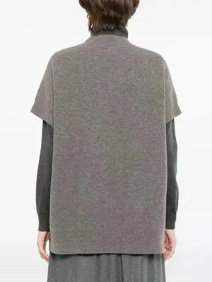 N.peal Honeycomb Sleeveless V-neck Top
