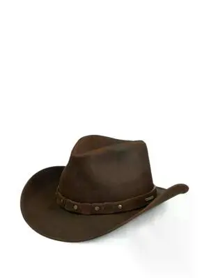 Stetson Leather Cowboy Hat - Brown
