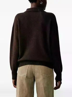 VICOLO Polo-collar Knitted Sweater
