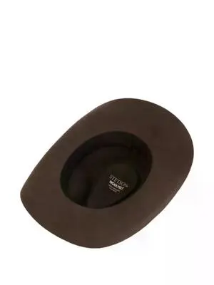 Stetson Buckle-detail Feather-trim Hat