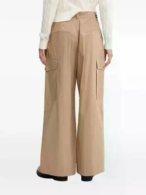 BLAUER. Pleated Cargo Palazzo Pants