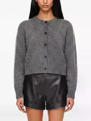 Loulou De Saison Ribbed-trim Button-up Cardigan