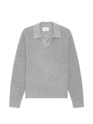 Nn07 Hope Polo-collar Sweater - Grey