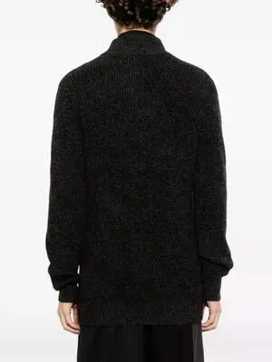 N.peal Ribbed Half-zip Jumper