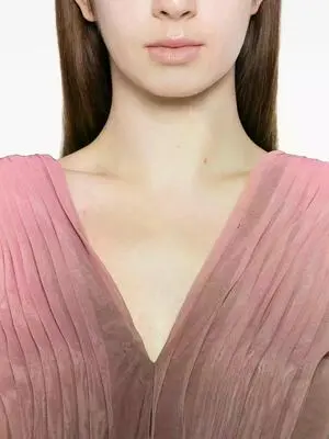 Ermanno Scervino Degradé-effect Pleated Maxi Dress