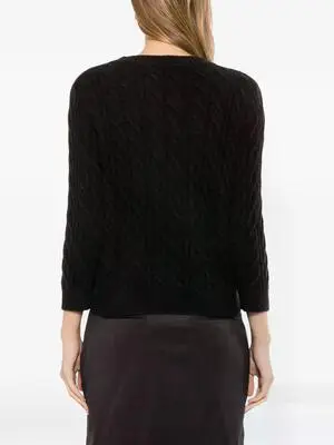 N.peal Emilia Cable-knit Top