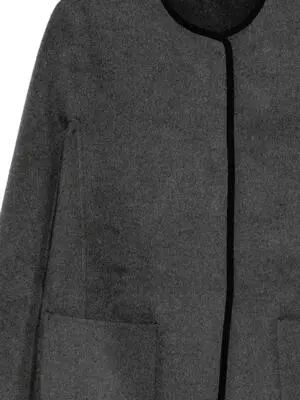 N.peal Contrast-trim Patch-pocket Coat