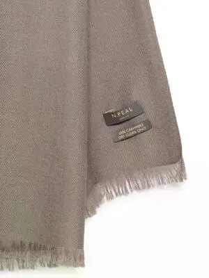 N.peal Fringed-edge Pashmina Scarf