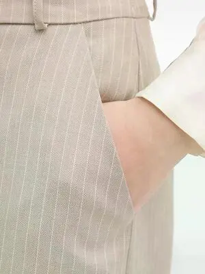 HAVEONE Pinstripe Wide-leg Trousers