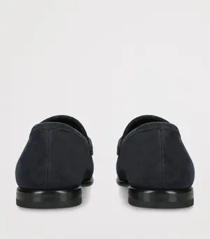 FERRAGAMO Nubuck Gancini Loafers