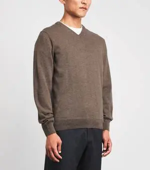 Sunspel Cashmere V-neck Sweater