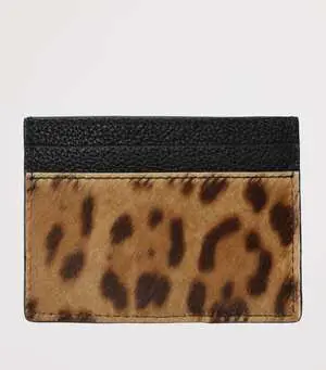 Burberry Calf Hair Cotswolds Card Holder