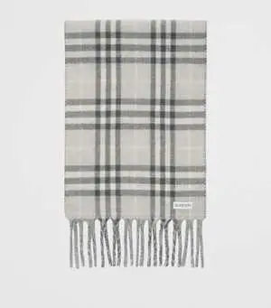 Burberry Cashmere Reversible Knight Stamp Scarf