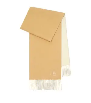 Burberry Cashmere Reversible Knight Scarf - Neutral