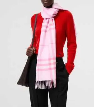 Burberry Cashmere Check Scarf