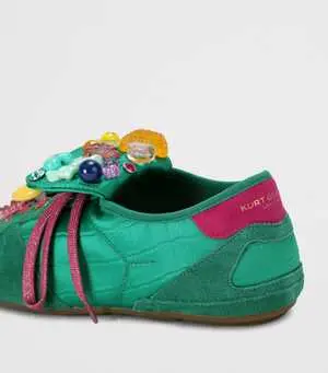 Kurt Geiger Satin Printed Wembley Sneakers