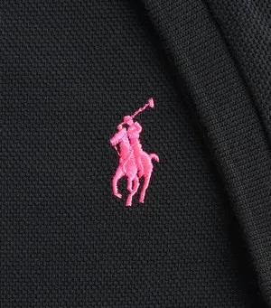 Polo Ralph Lauren Stretch-cotton Julie Polo Shirt - Black
