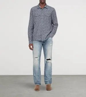 ALLSAINTS Organic Cotton Check Court Shirt