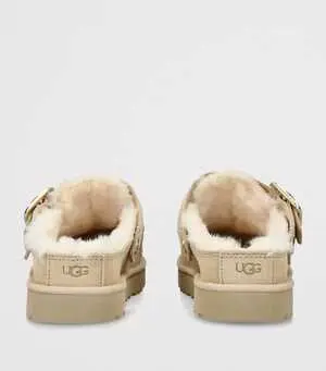 UGG Suede Goldenstar Evelina Clogs - Beige