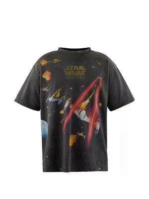 SAINT MXXXXXX Star Wars Graphic-print T-shirt - Black