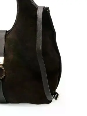 MARC ELLIS Suede Leather Shoulder Bag - Brown