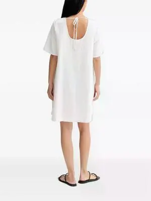 Marc O'polo Tie-back Shift Mini Dress - White