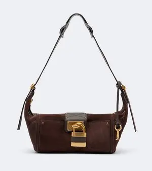 Chloé Paddington Mini Suede Shoulder Bag - Brown