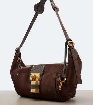 Chloé Paddington Mini Suede Shoulder Bag