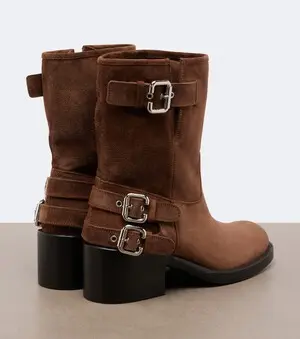Chloé Dakota Suede Biker Boots