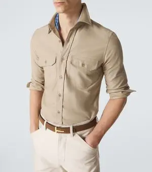 TOM FORD Cotton Moleskin Shirt