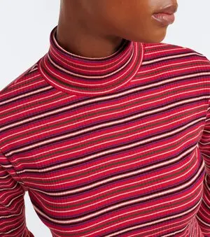 Dries Van Noten Striped Cotton-blend Turtleneck Sweater