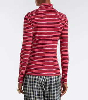 Dries Van Noten Striped Cotton-blend Turtleneck Sweater