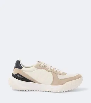 Moncler Corso Suede-trimmed Quilted Sneakers